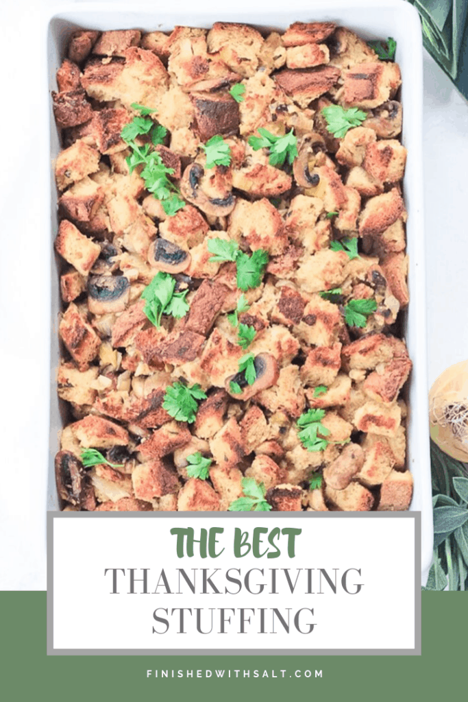 Gluten Free Thanksgiving Stuffing - Finished with Salt