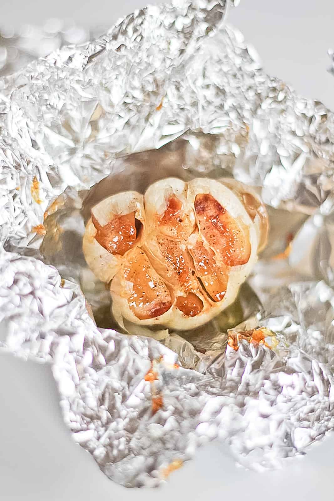 How To Roast Garlic - Finished with Salt