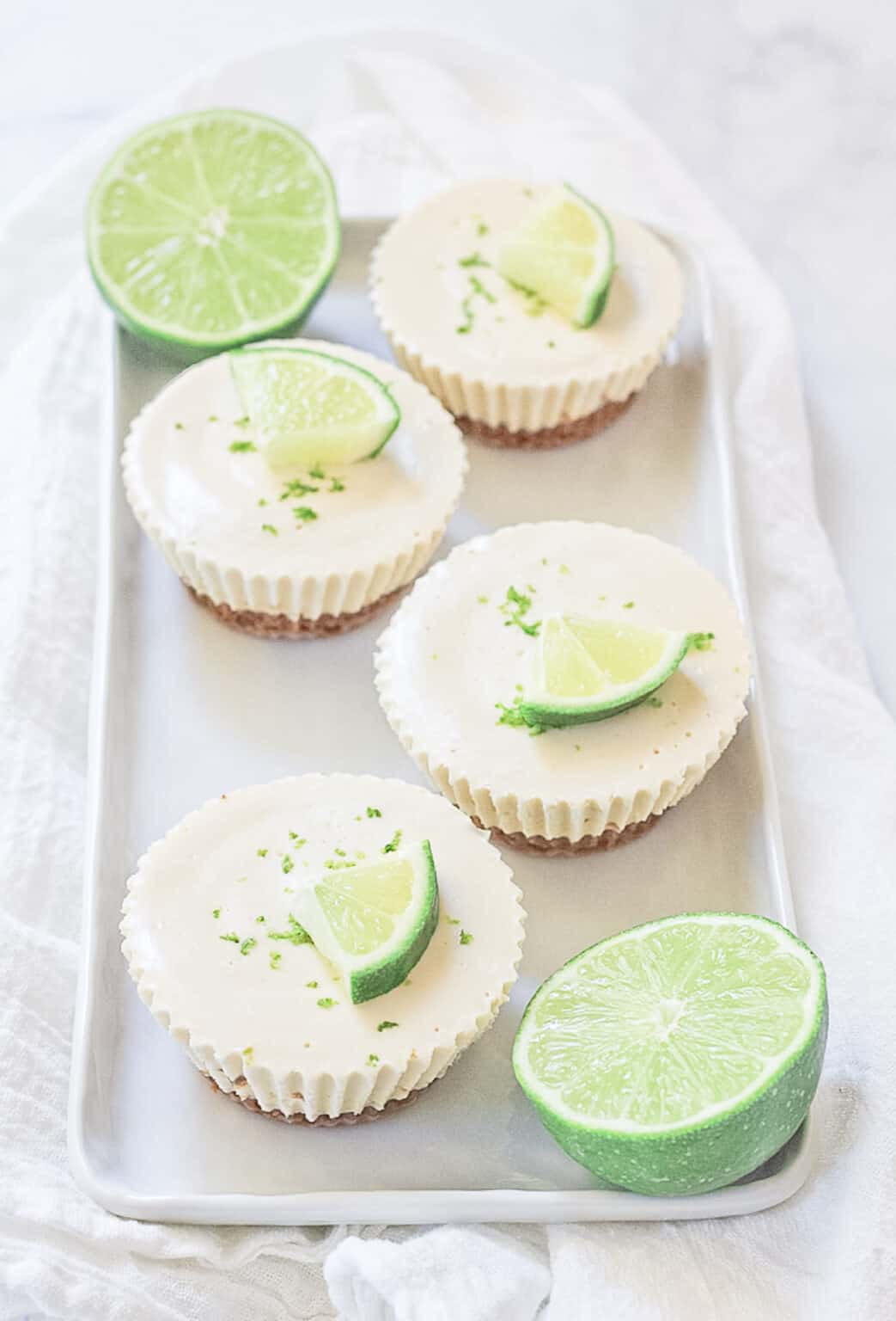 Mini Key Lime Pies {Vegan + Gluten Free + Keto} - Finished with Salt