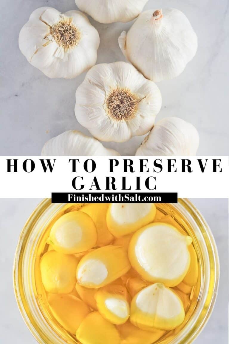 How To Preserve Garlic - Finished with Salt