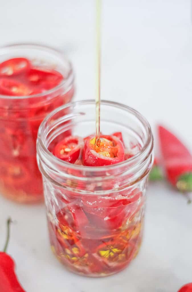 How To Preserve Chillies - Finished with Salt