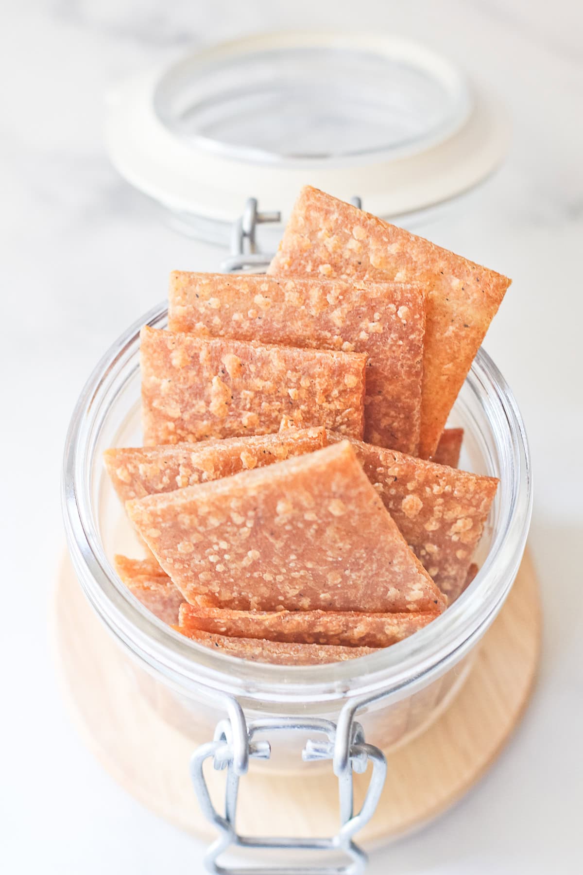Sourdough Discard Crackers - Finished with Salt