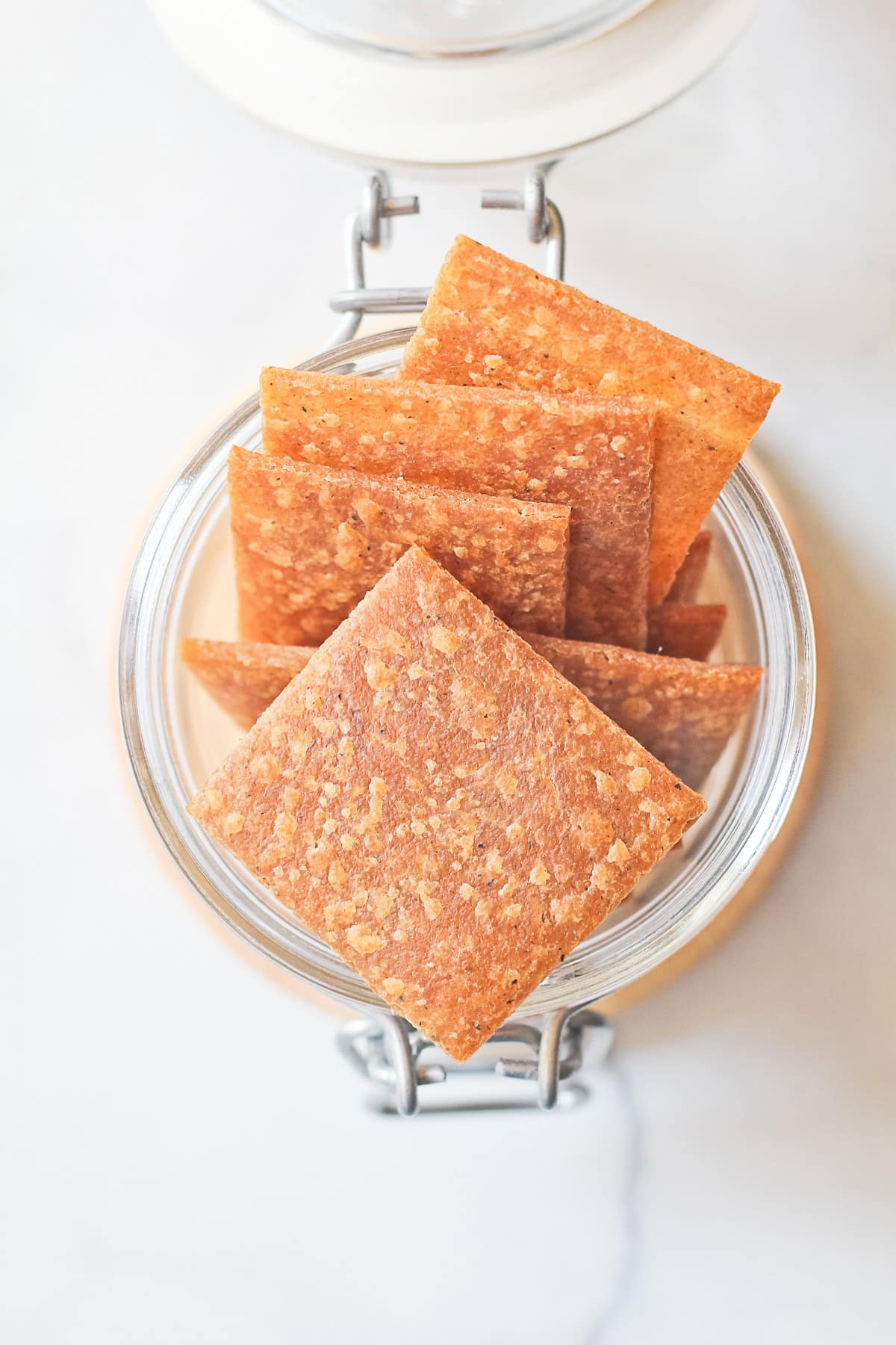 Sourdough Discard Crackers - Finished with Salt