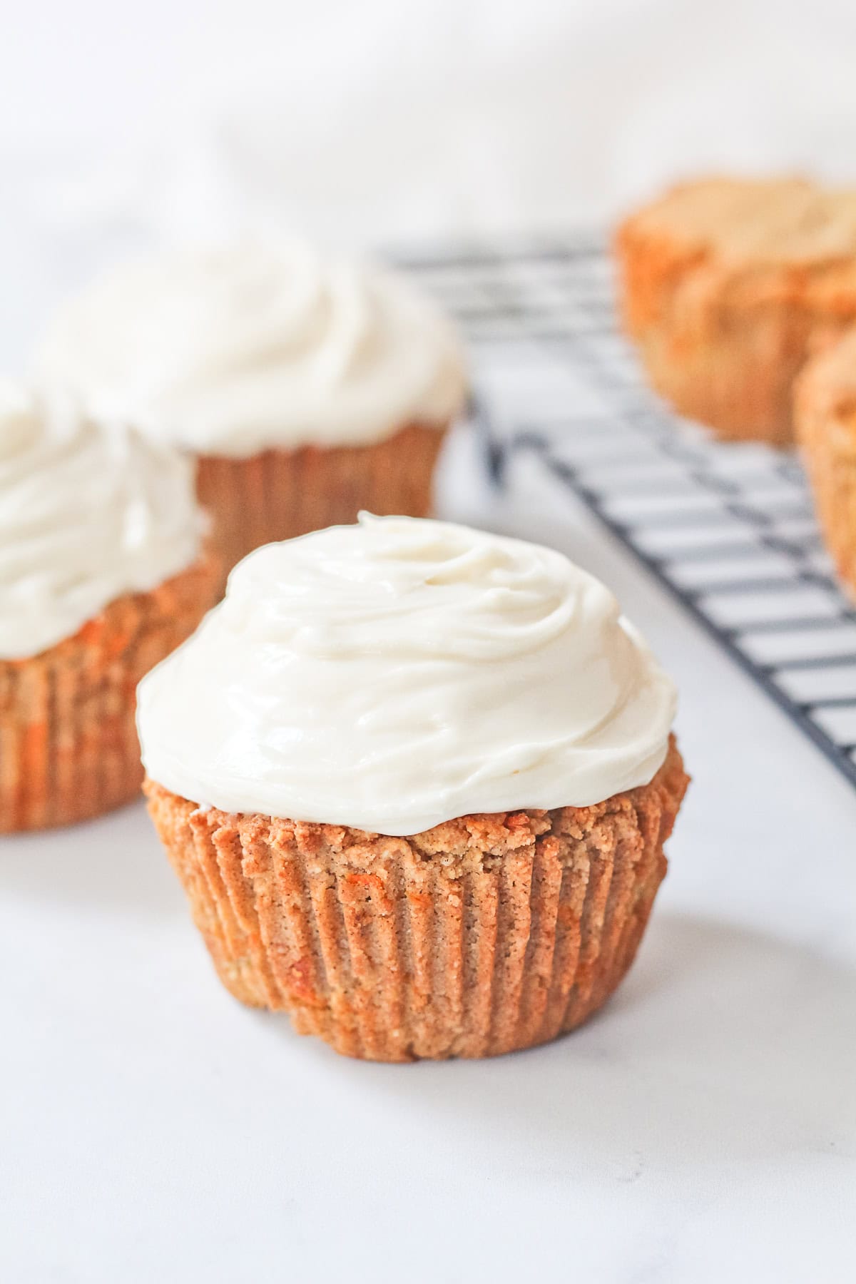 Gluten Free Carrot Cake Muffins - Finished with Salt